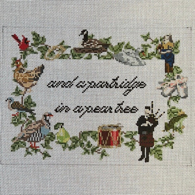 Partridge in a Pear Tree Sign – Rita's needlepoint