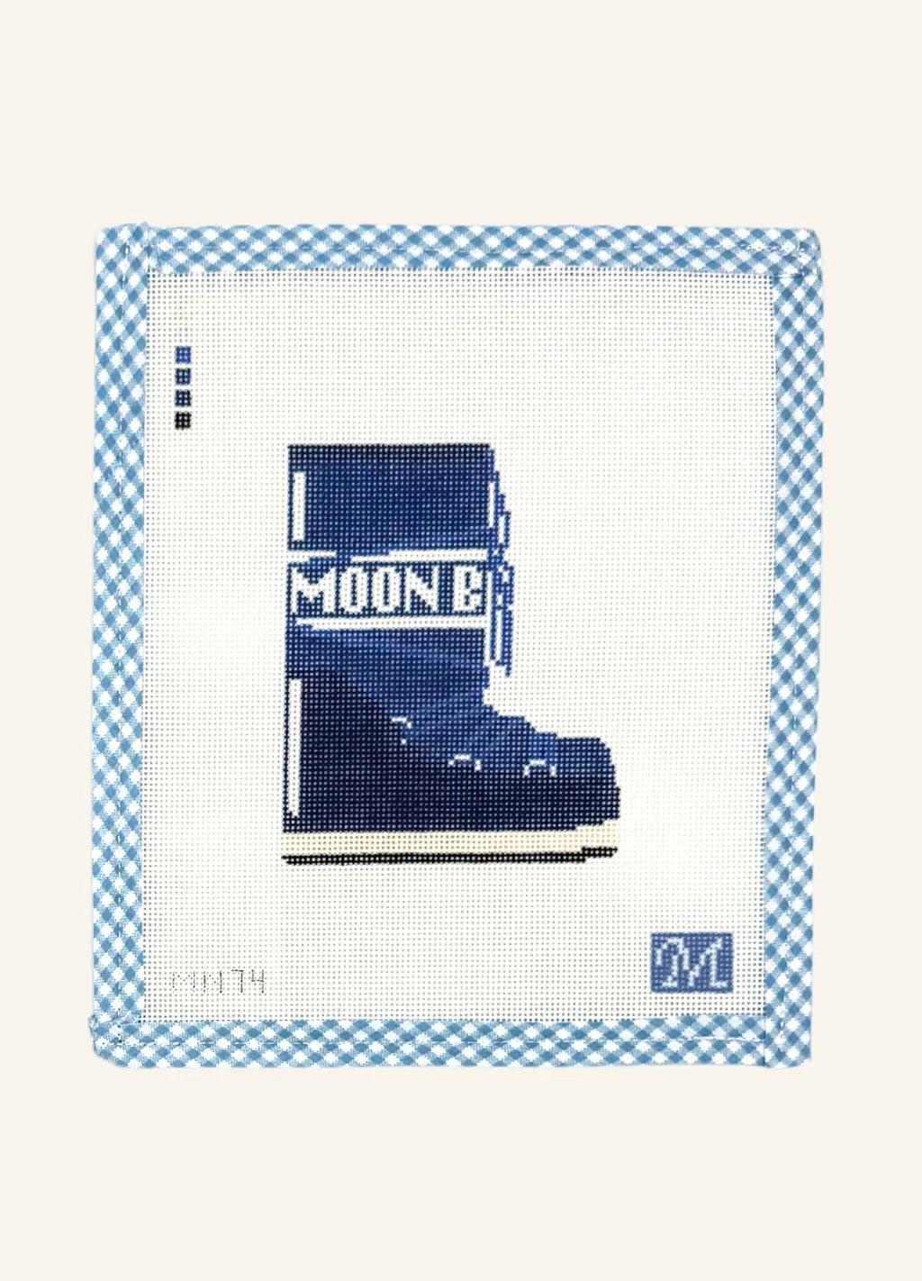 Moon Boot Blue – Rita's needlepoint