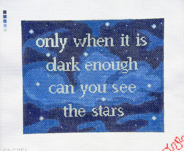Only When it is Dark Enough – Rita's needlepoint