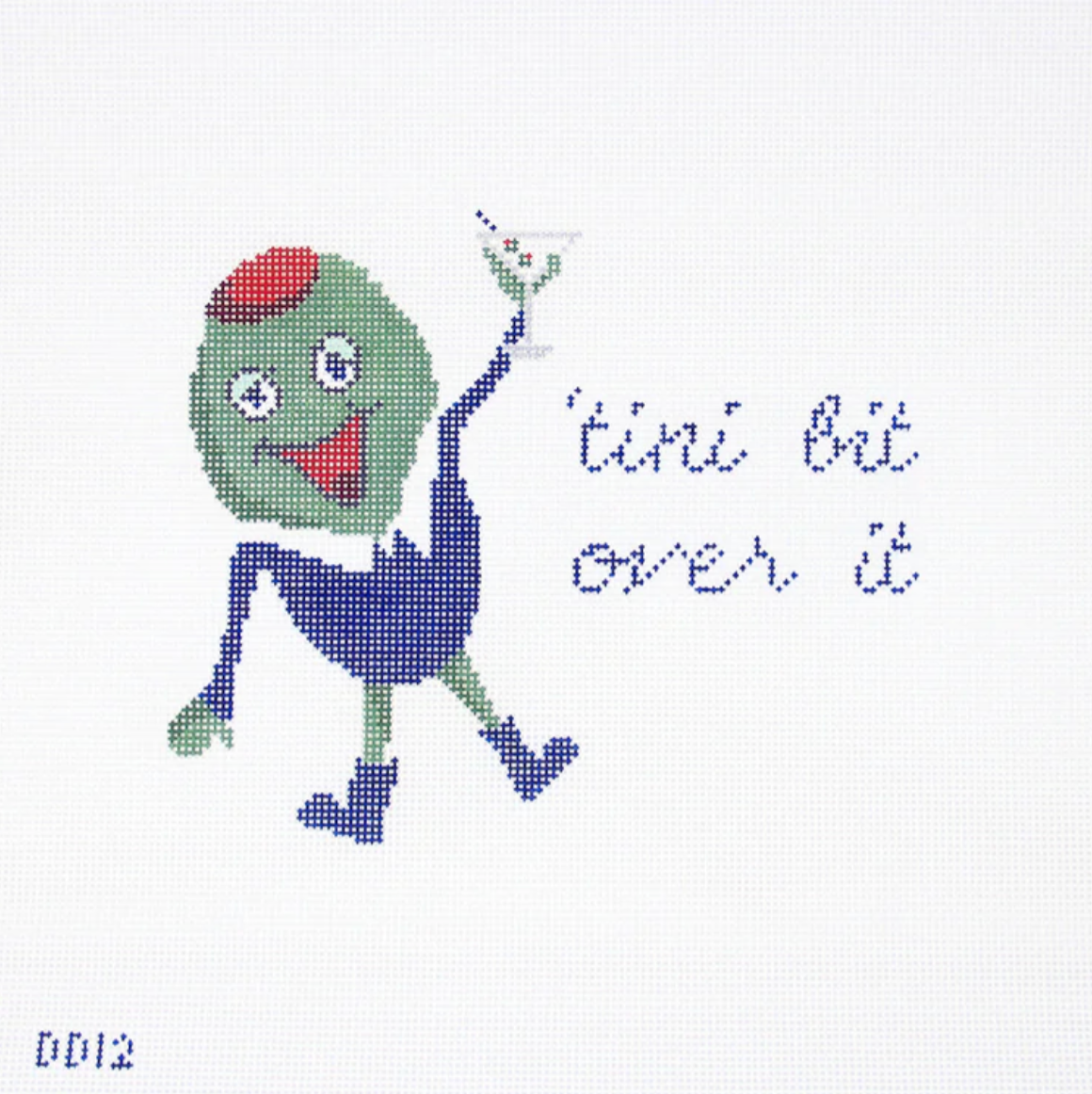 'Tini Bit Over It – Rita's needlepoint