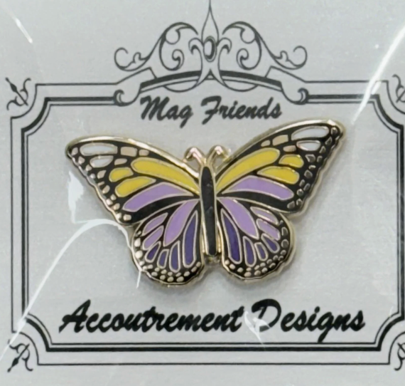 Purple Monarch Butterfly Needleminder – Rita's needlepoint